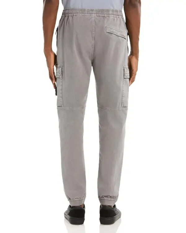 Stone Island Cotton Blend Tapered Cargo Pants - Grey