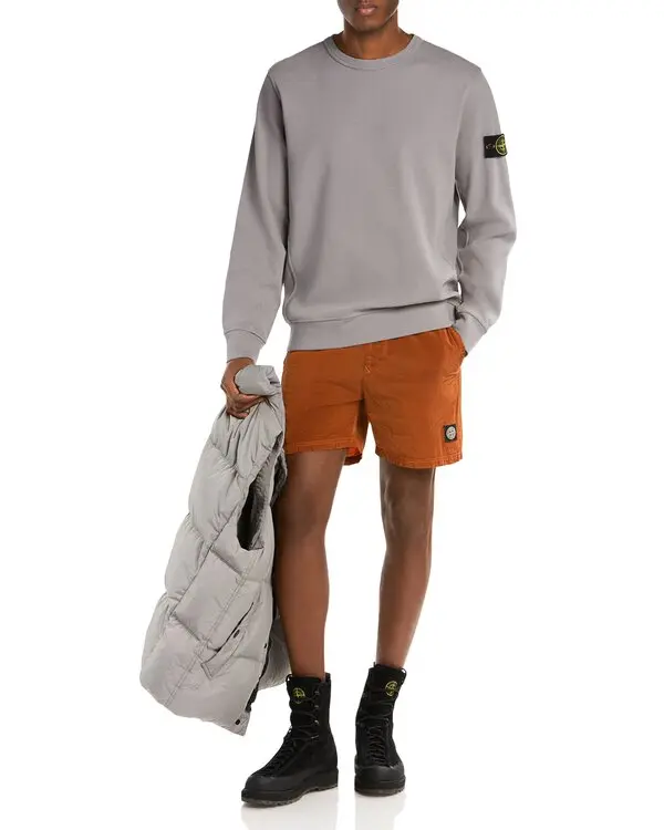 Stone Island Felpa Solid Cotton Sweater