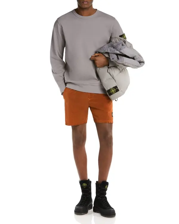 Stone Island Felpa Solid Cotton Sweater