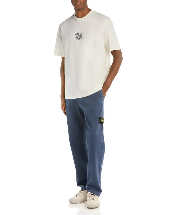 Stone Island Compass Graphic Logo Cotton T-shirt