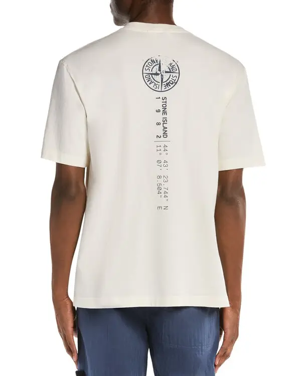 Stone Island Compass Graphic Logo Cotton T-shirt