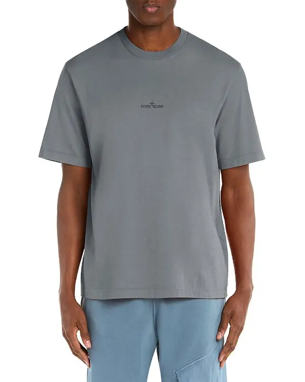 Stone Island Logo Compass Graphic Cotton T-shirt