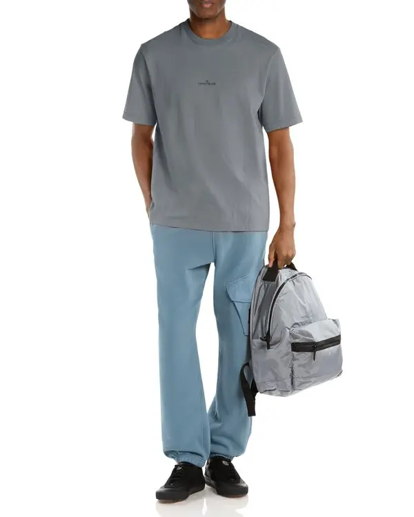 Stone Island Logo Compass Graphic Cotton T-shirt