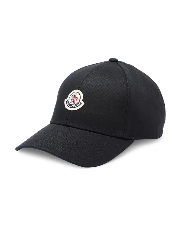 Moncler Gabardine Logo Cotton Baseball Cap
