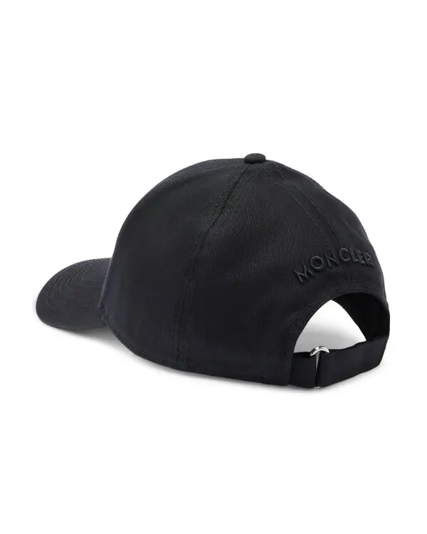 Moncler Gabardine Logo Cotton Baseball Cap