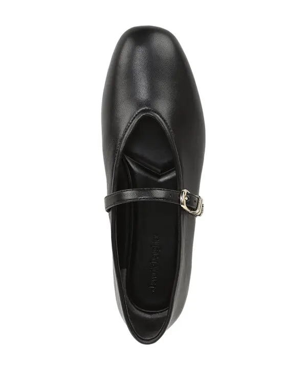 FAVORITE DAUGHTER Margot Leather Mary Jane Flats - Black