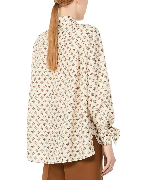 Max Mara Mxmobice Printed Silk Shirt