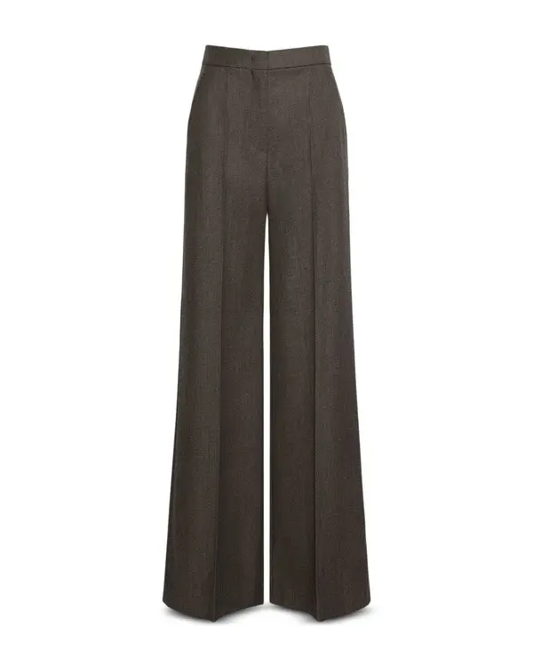 Max Mara Mxmcampo Wool Wide Leg Pants