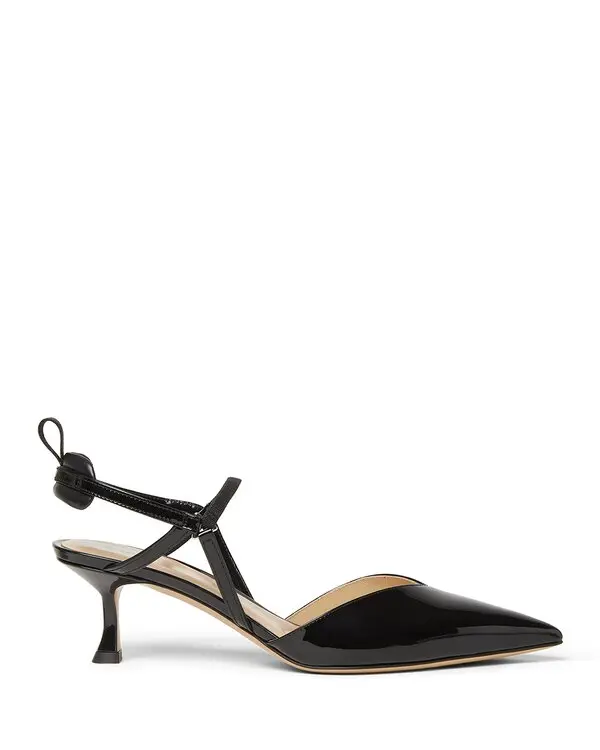 Fendi Very Colibri Mid Heel Slingbacks - Nero