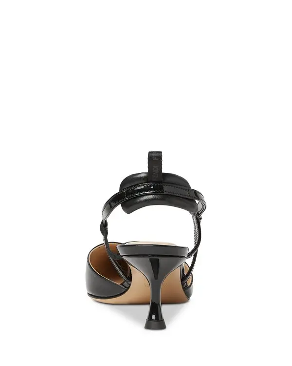 Fendi Very Colibri Mid Heel Slingbacks - Nero