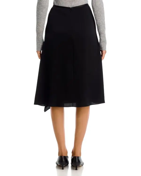 Theory Asymmetrical Hem Midi Skirt