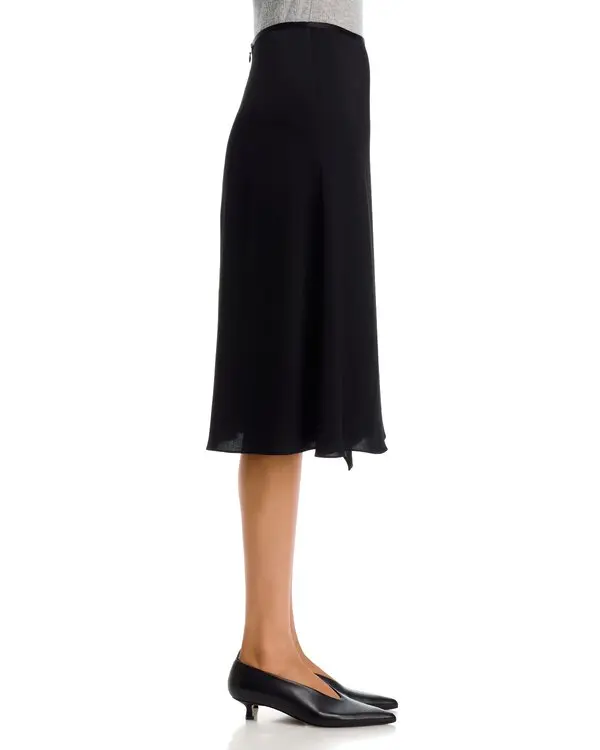 Theory Asymmetrical Hem Midi Skirt