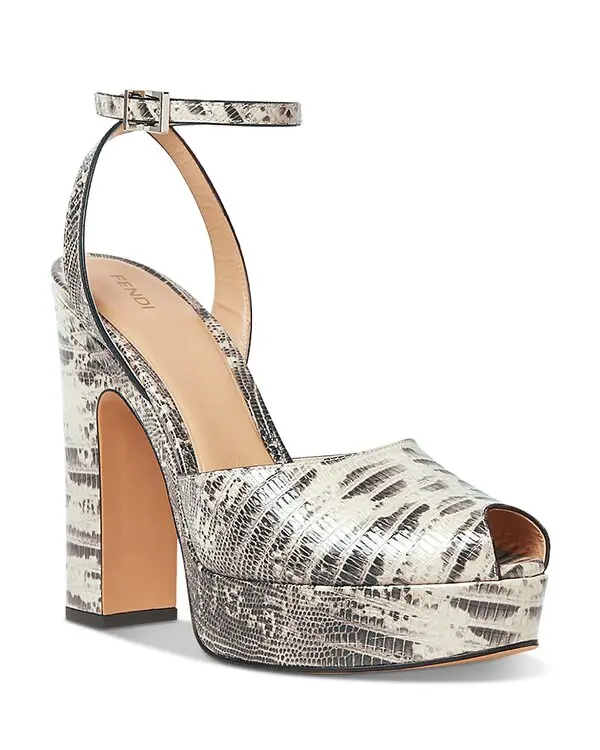 Fendi After 9 Peep Toe Platform Sandals
