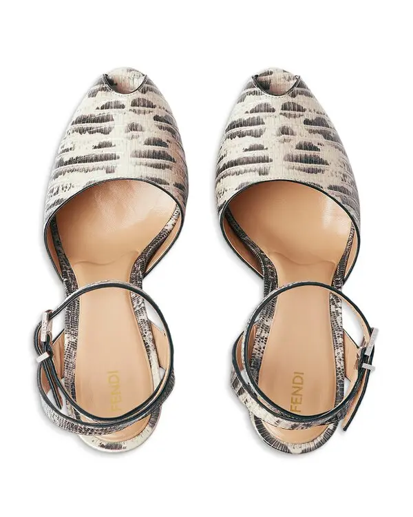 Fendi After 9 Peep Toe Platform Sandals