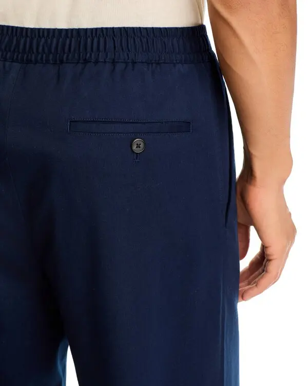 Theory Relaxed Fit Tapered Moonsoft Cotton Pants - Baltic