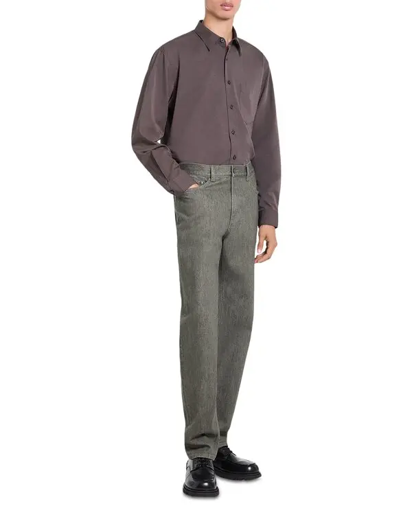 Theory Standard Relaxed Fit Jeans In Tinted Denim