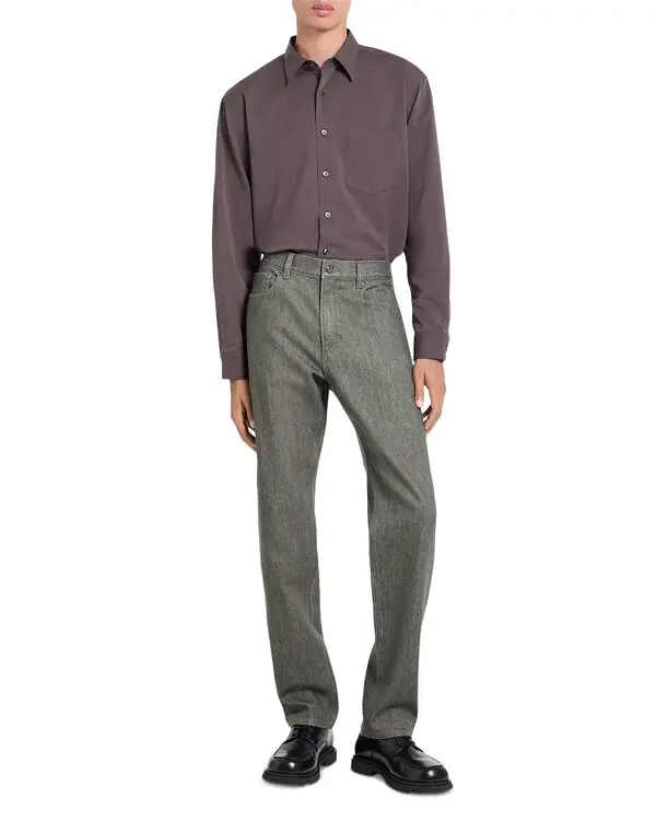Theory Standard Relaxed Fit Jeans In Tinted Denim