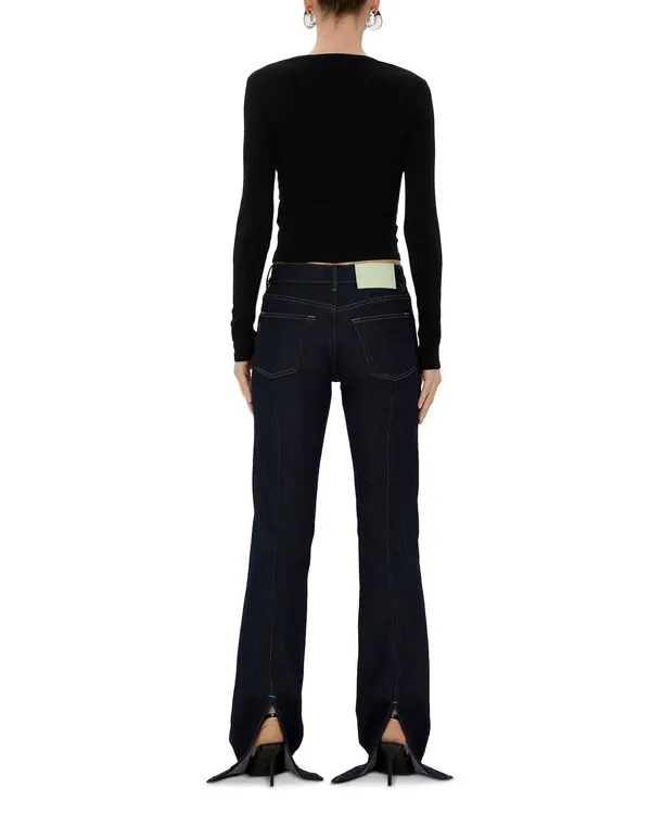 HAIKURE Chewy Low Rise Straight Jeans - Normal Wash