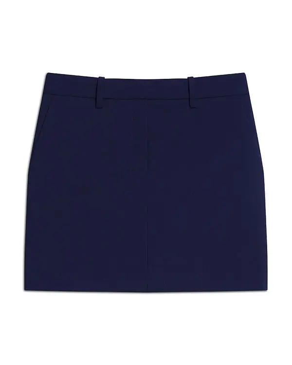 Theory Wool Blend Mini Skirt