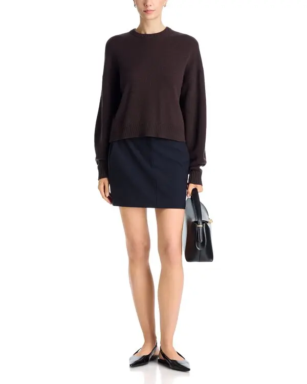 Theory Wool Blend Mini Skirt