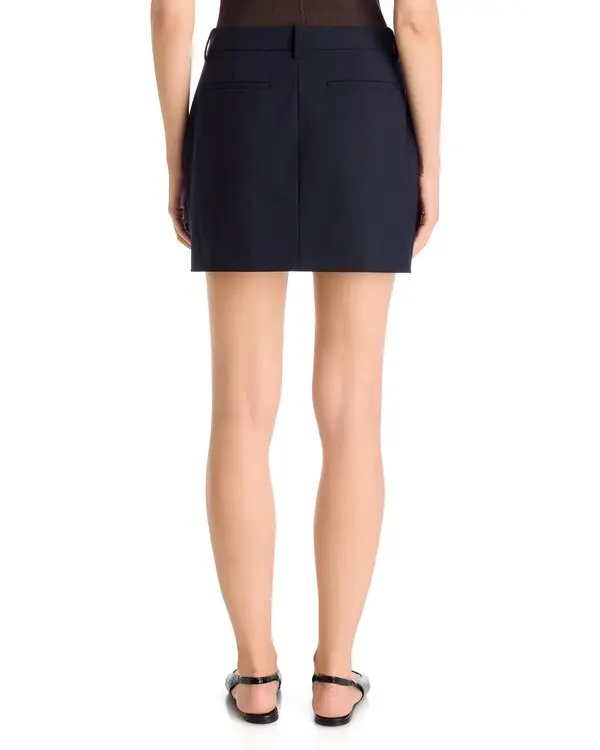 Theory Wool Blend Mini Skirt