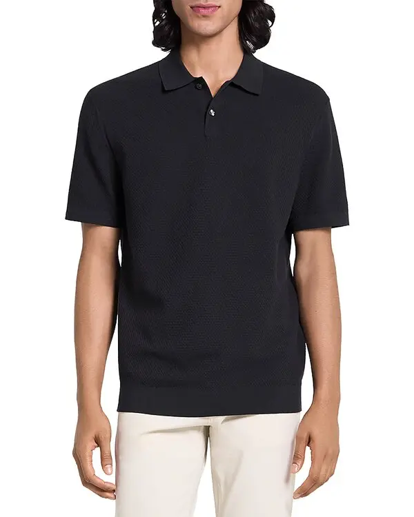 Theory Soris Polo In Fine Bilen - Black