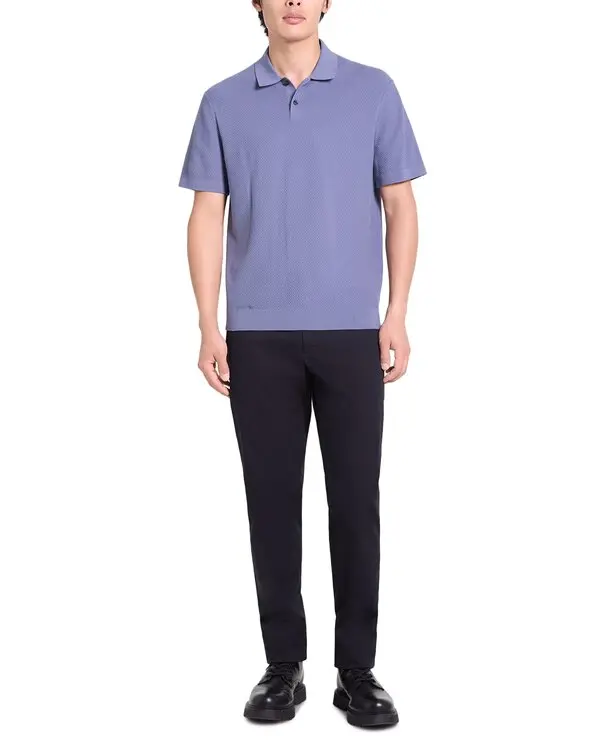 Theory Soris Polo In Fine Bilen - Dusk Blue