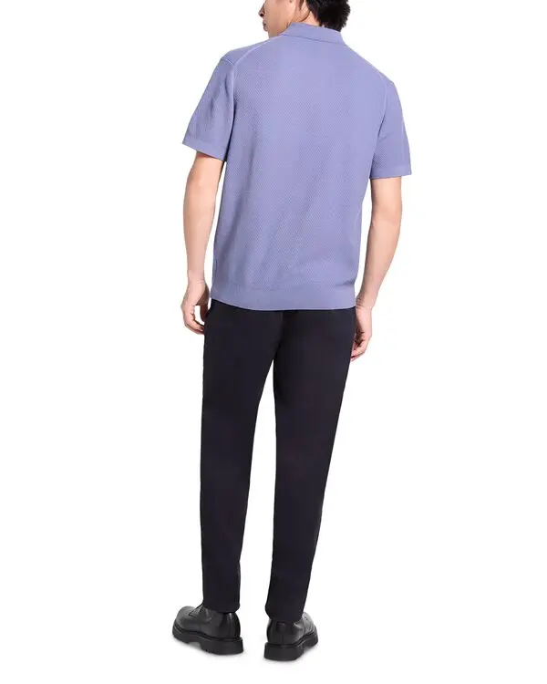 Theory Soris Polo In Fine Bilen - Dusk Blue
