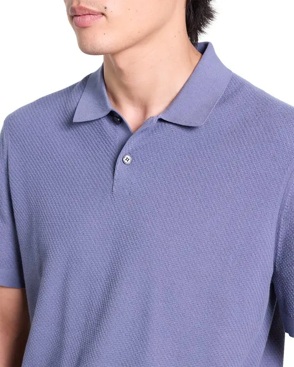 Theory Soris Polo In Fine Bilen - Dusk Blue