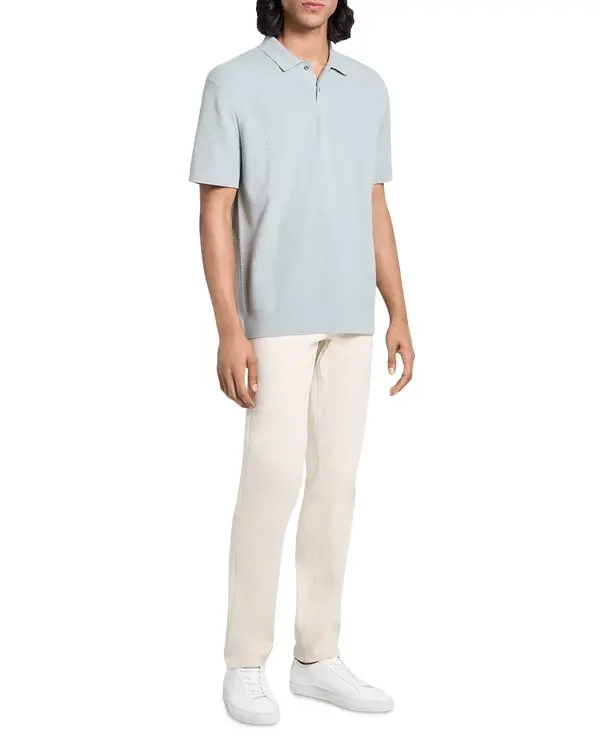 Theory Soris Polo In Fine Bilen - Willow Green
