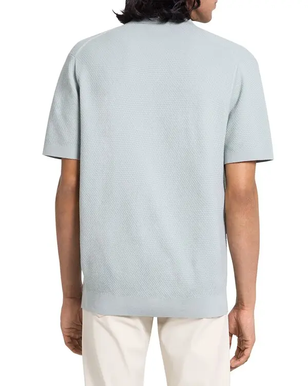Theory Soris Polo In Fine Bilen - Willow Green