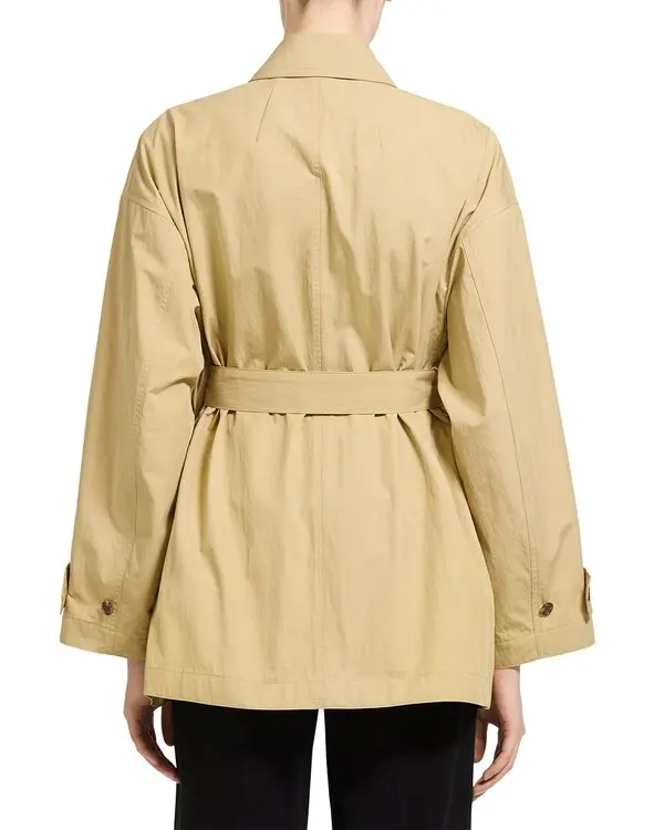Theory Relaxed Double Breasted Trench Coat