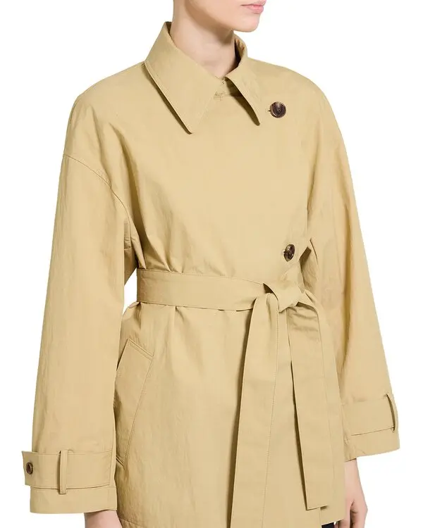 Theory Relaxed Double Breasted Trench Coat