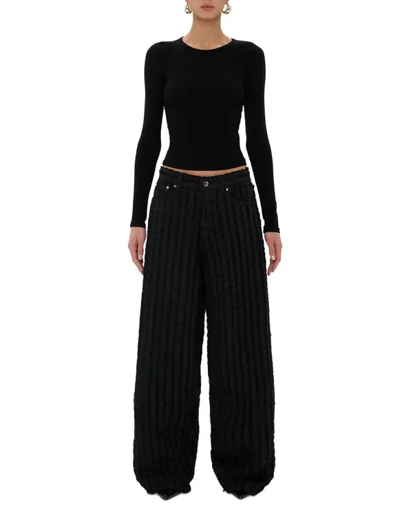 HAIKURE Bethany Mid Rise Wide Leg Jeans