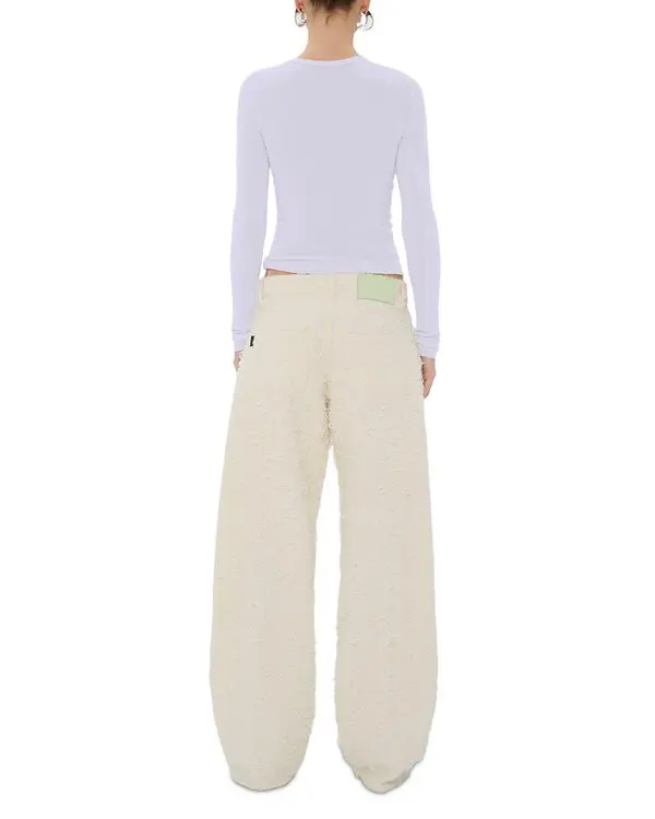 HAIKURE Clyde Wide Leg Jeans - Off White