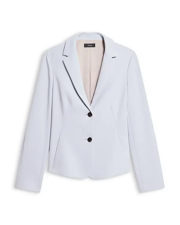 Theory Shaped Notch Lapel Blazer