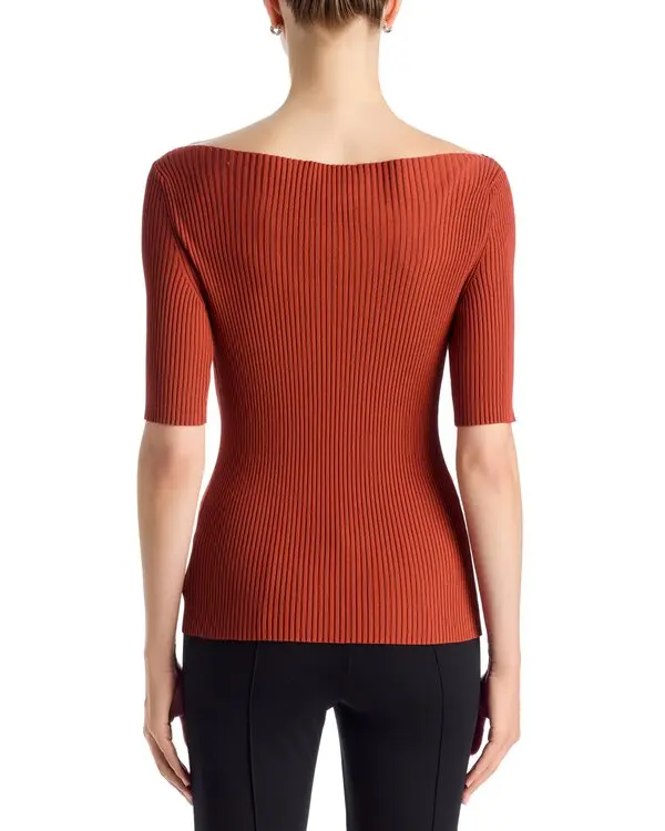 Theory Boat Neck Rib Knit Sweater