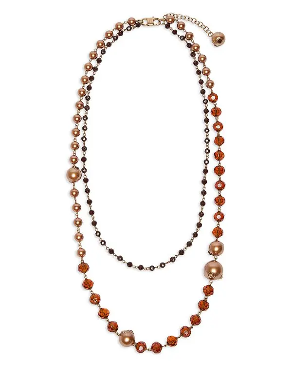 Max Mara Wkaaderire Beaded Double Strand Necklace