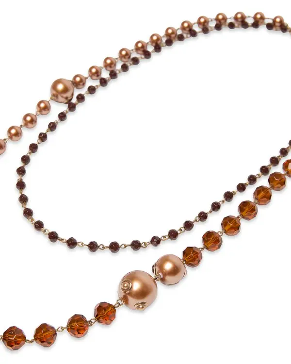 Max Mara Wkaaderire Beaded Double Strand Necklace