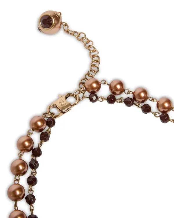 Max Mara Wkaaderire Beaded Double Strand Necklace