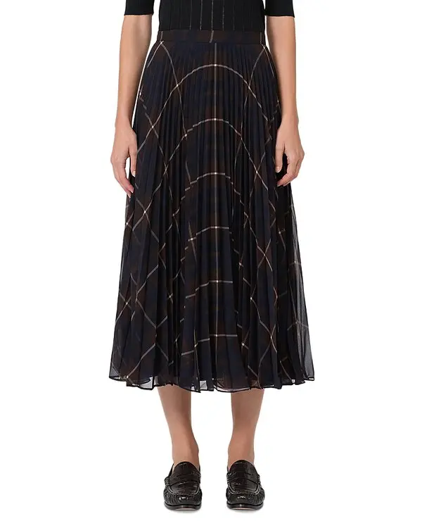Max Mara Mstpagana Pleated Midi Skirt