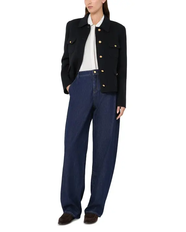 Max Mara Mstskipper Collared Button Up Blouse