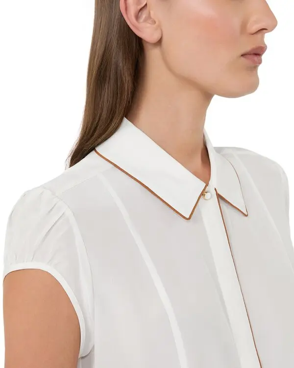 Max Mara Mstskipper Collared Button Up Blouse