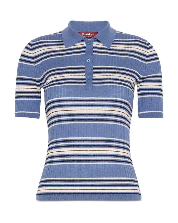 Max Mara Msttallero Silk And Wool Polo Sweater