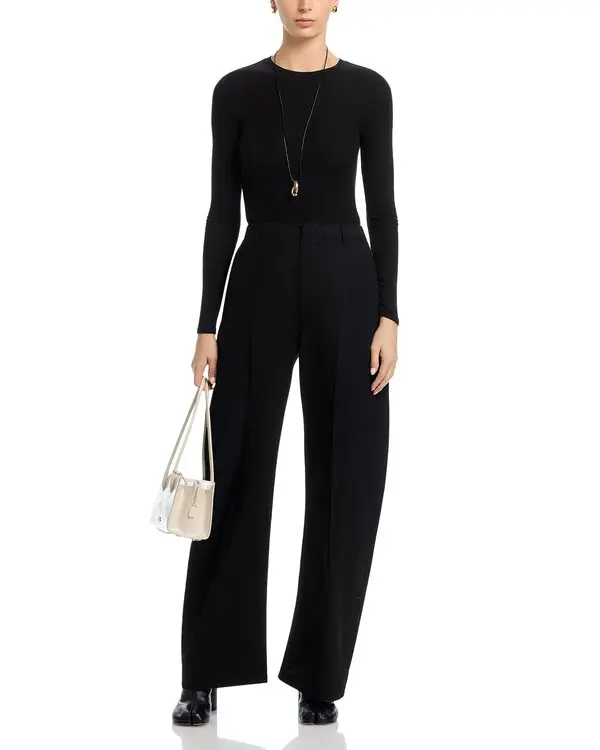 MAISON MARGIELA Cotton Barrel Leg Pants - Black