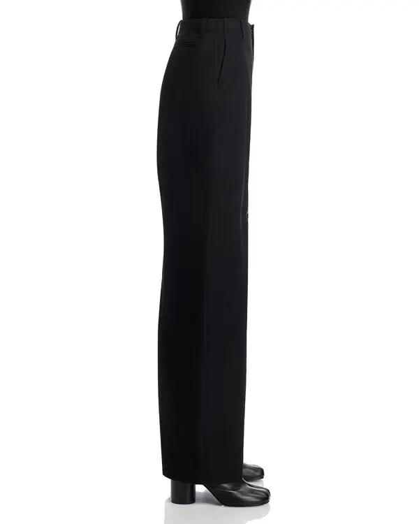 MAISON MARGIELA Cotton Barrel Leg Pants - Black
