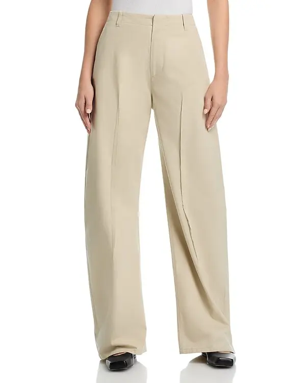 MAISON MARGIELA Cotton Barrel Leg Pants - Ecru
