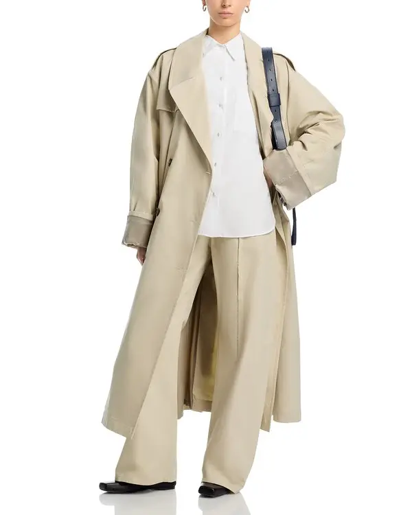MAISON MARGIELA Belted Cotton Trench Coat