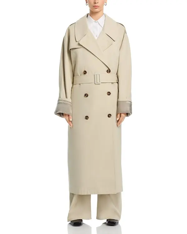 MAISON MARGIELA Belted Cotton Trench Coat