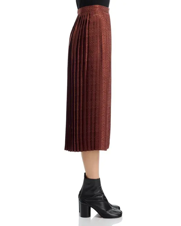 MAISON MARGIELA Jacquard Pleated Monogram Skirt